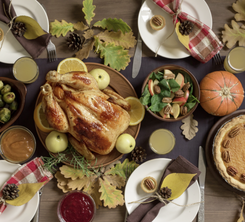 Thanksgiving dinner: Then and now