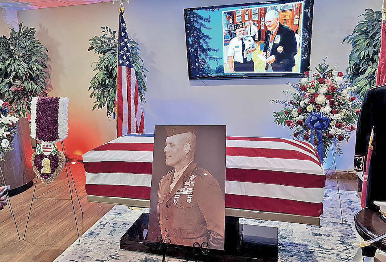 Major John Haynes receives final salute