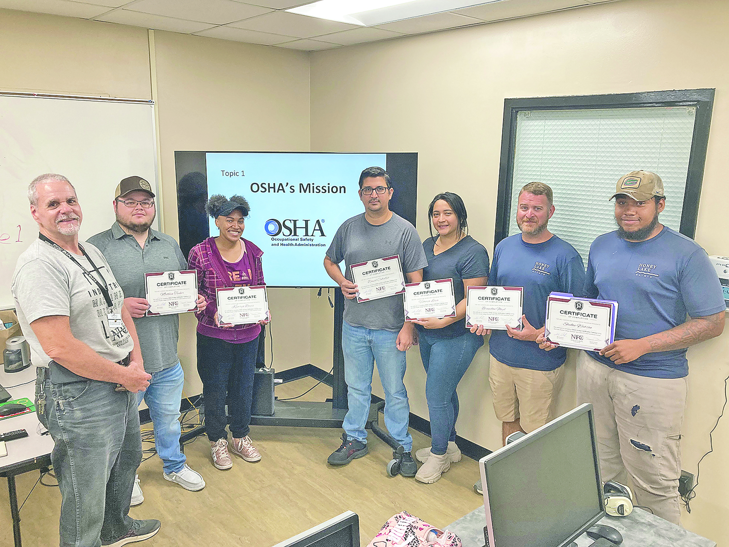 Students complete OSHA training at NFC