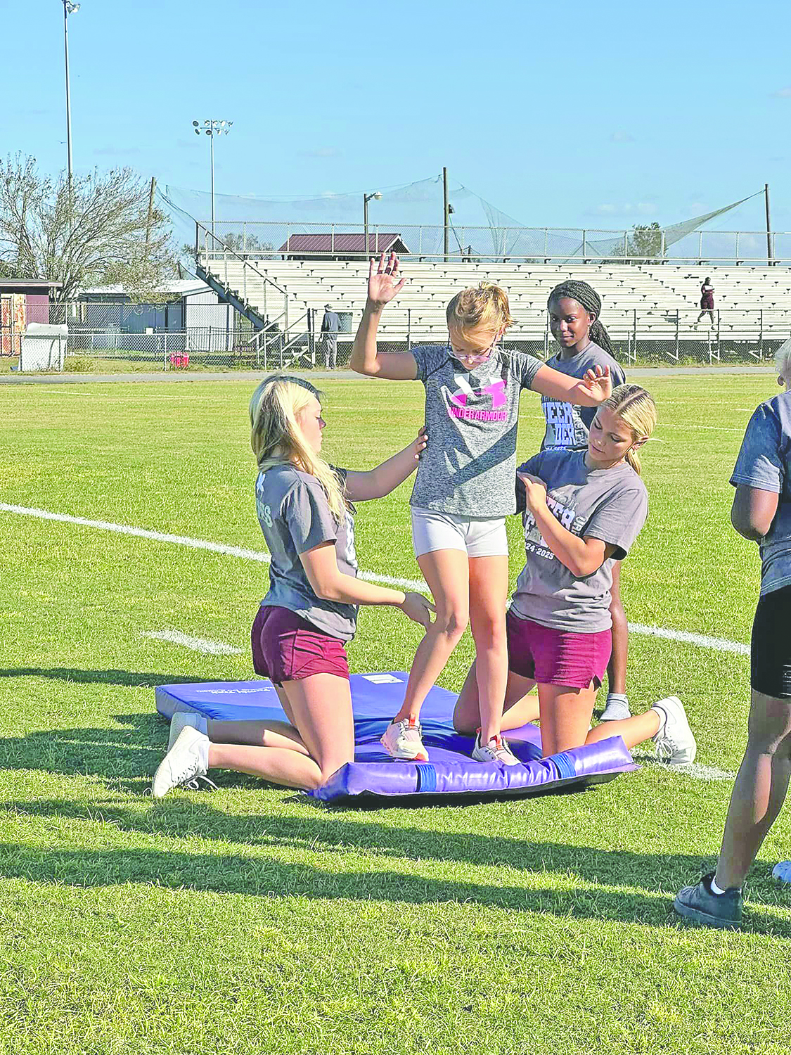 MCHS Cheerleaders hold cheer camp