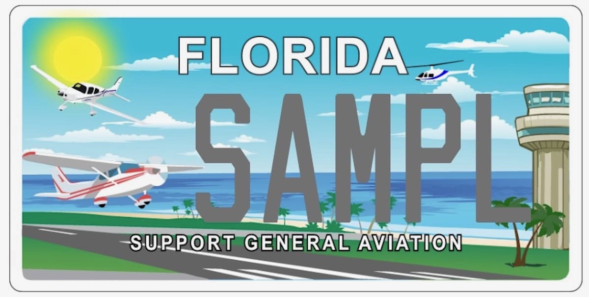 Aviation license plate available for presale