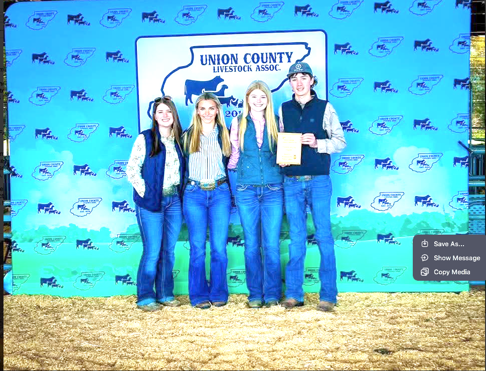 MCHS FFA team take second place in livestock judging