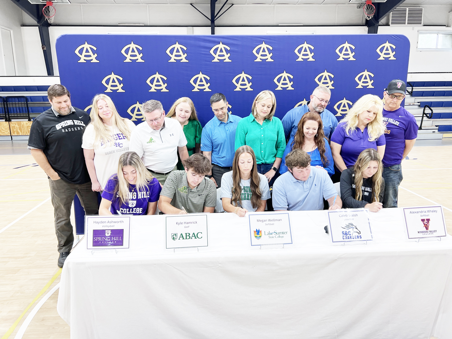 Five ACA athletes sign letters of intent