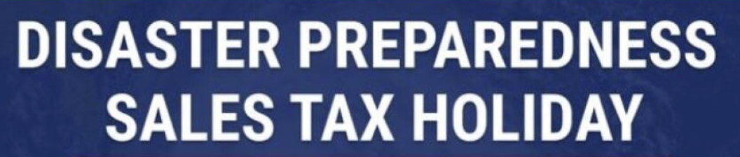 Disaster preparedness sales tax holiday declared