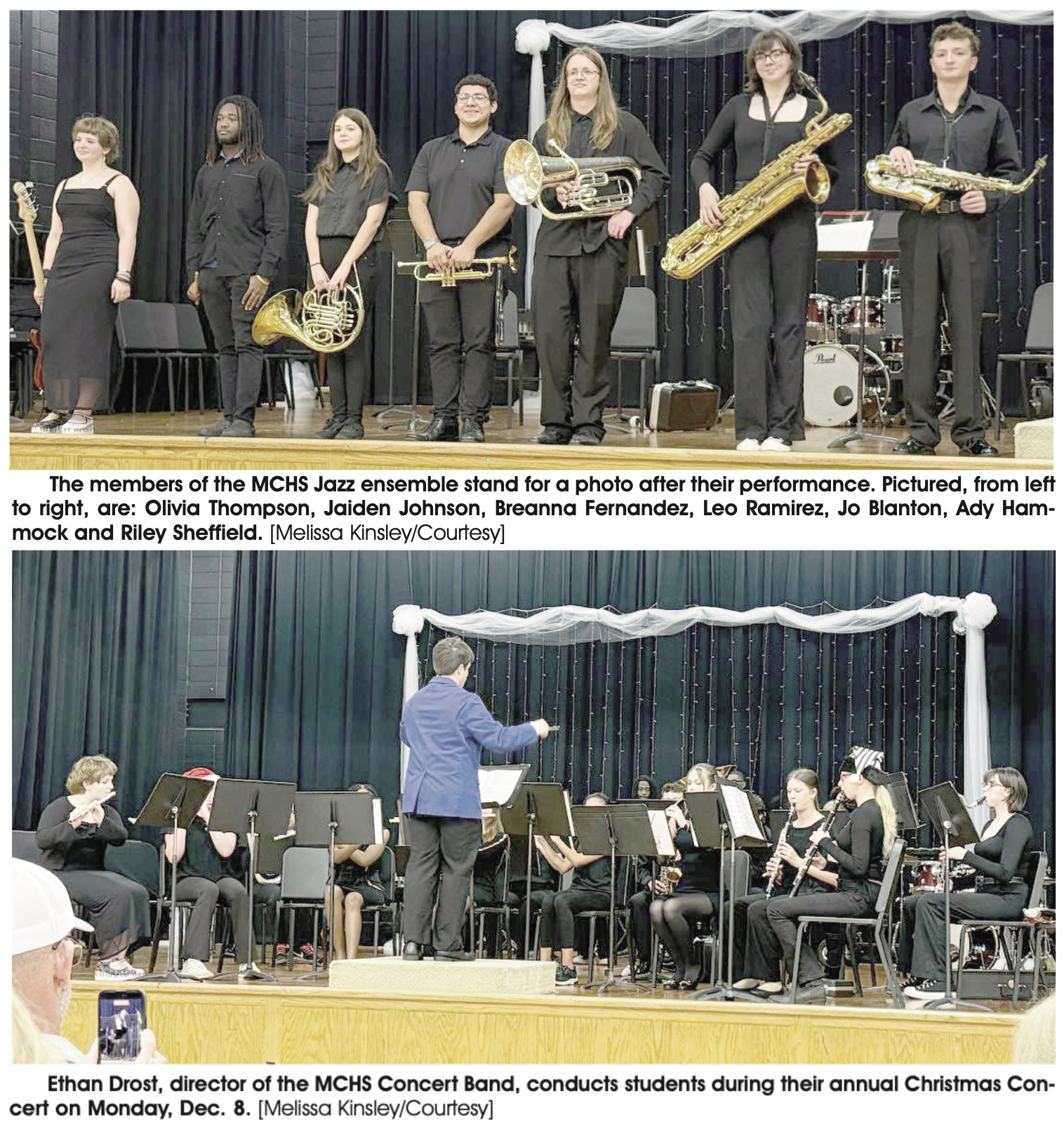 MCHS Concert Band holds Christmas Concert